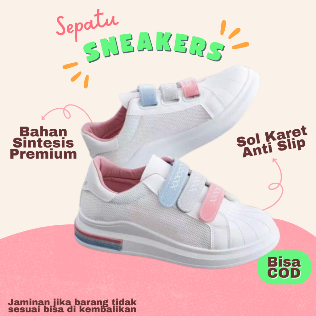 Jual SEPATU SNEAKERS SY27 - Merah Muda, 37 | Shopee Indonesia