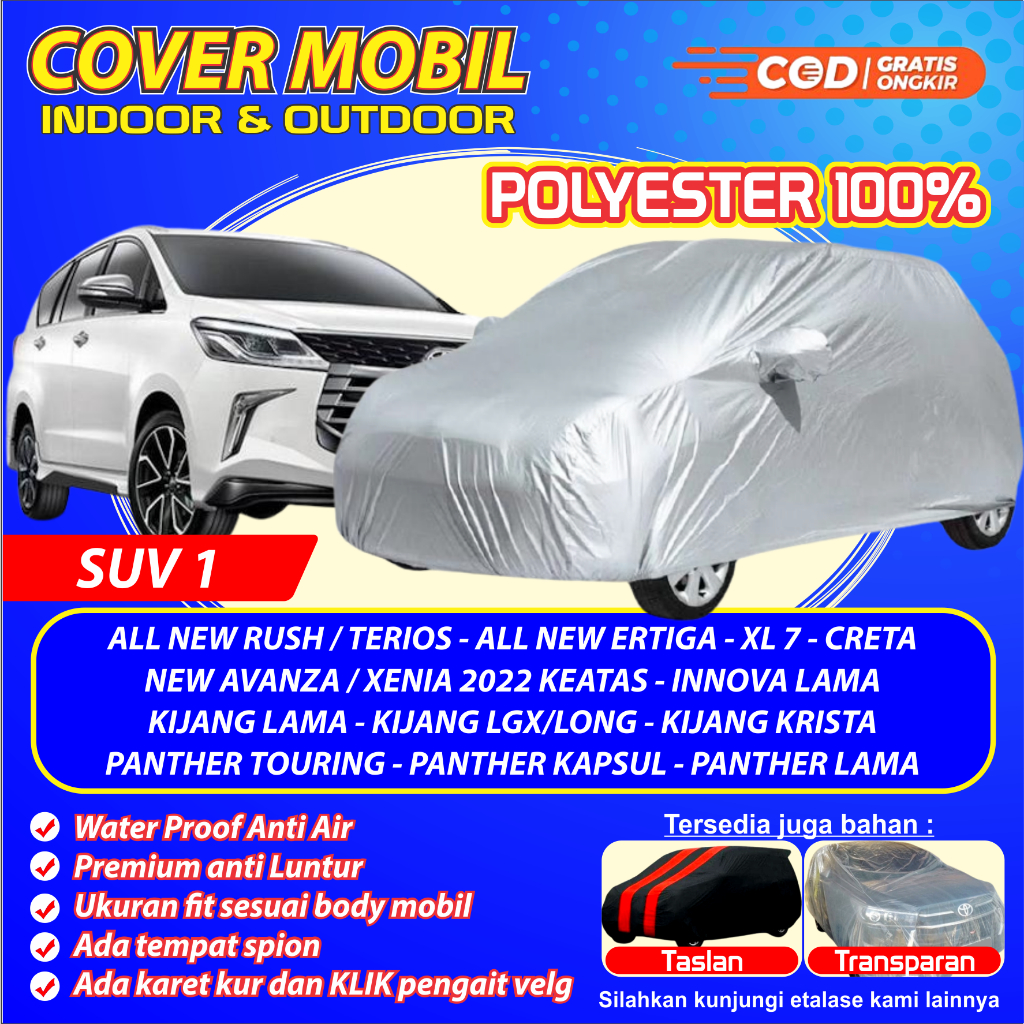 Jual Cover Mobil Premium Bahan Polyester 100% Waterproof Anti Luntur ...