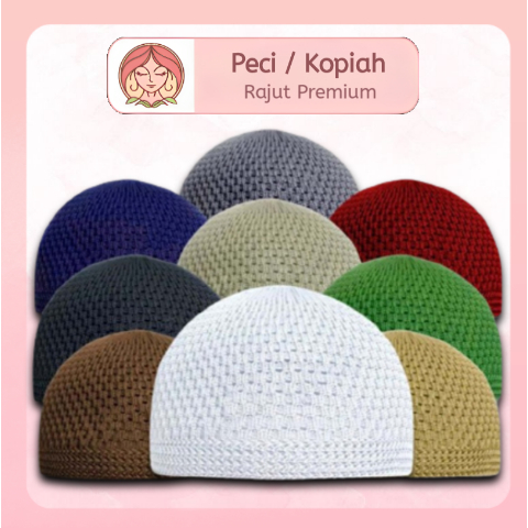 Jual Peci / Kopiah / Kopyah Rajut - 10 Pcs / 20 Pcs | Shopee Indonesia