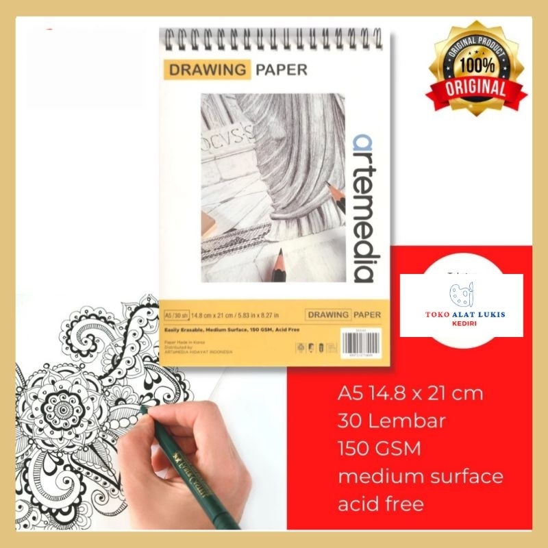 Jual Buku Sketsa Artemedia Drawing Book A5 & A4 150gsm | Shopee Indonesia