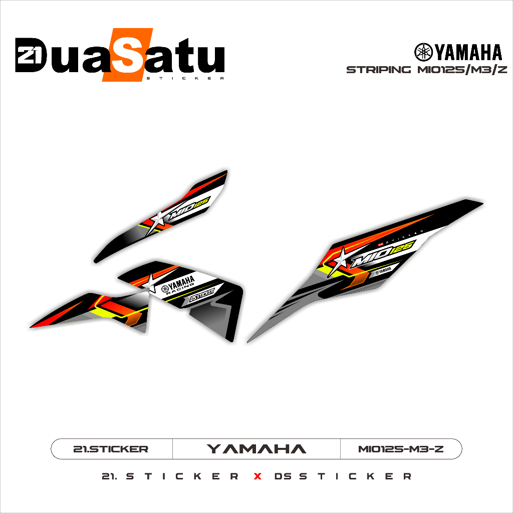 Jual Stiker Mio M3/Z Decal Striping Standar Mio M3/125 Premium Racing ...
