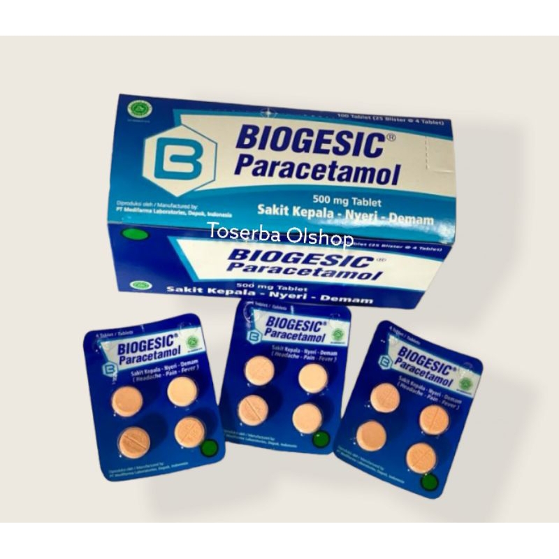 Jual obat biogesic tablet 500 g(1 keping 4 tablet) | Shopee Indonesia