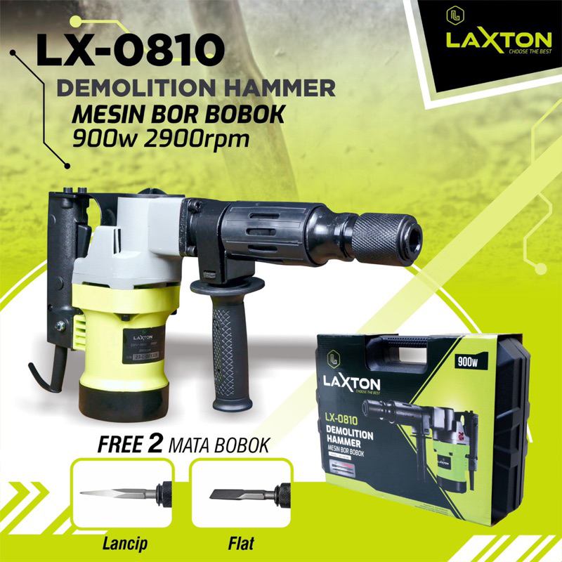 Jual LAXTON LX0810 Mesin Jack Hammer Bobok Beton Tembok Demolition Hammer Heavy Duty MURAH LARIS ...