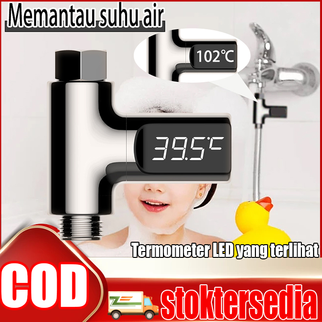 Jual Termometer air LED yang terlihat tanpa bahan bakar dengan pengukur ...