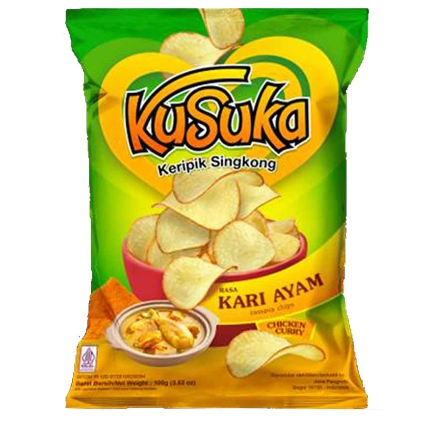 Jual KUSUKA KERIPIK SINGKONG 20gr CASSAVA CHIPS AYAM MADU JAGUNG ...