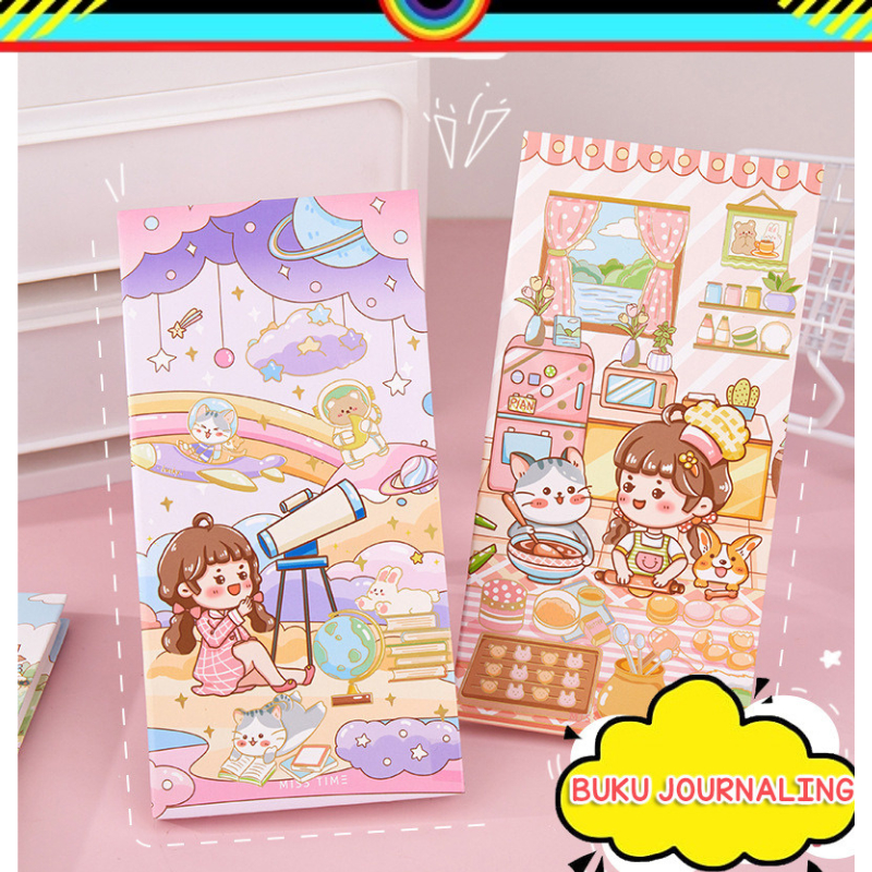 Jual BUKU DIARY JOURNALING HARD COVER LEBAR ISI 60 LEMBAR MOTIF MISS ...