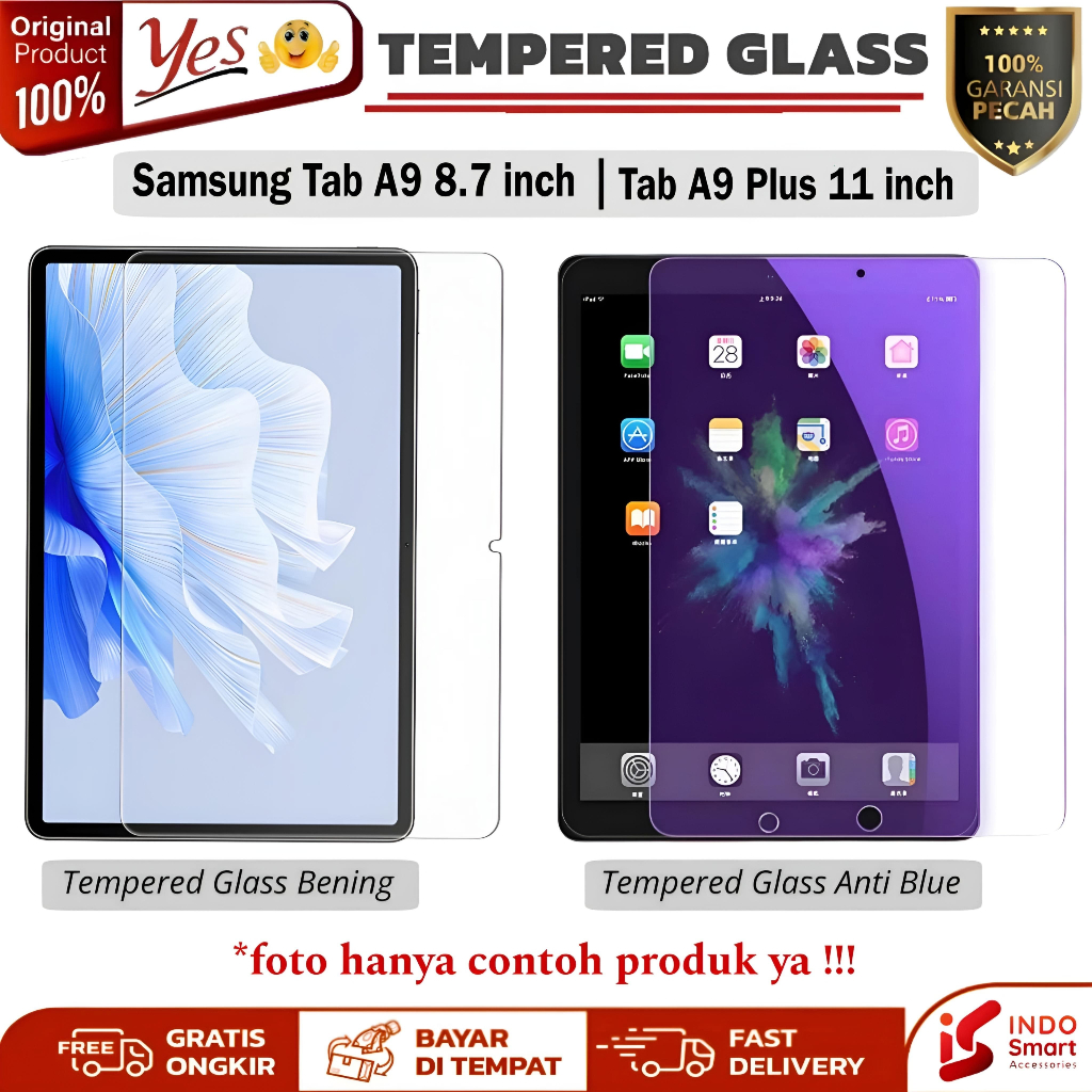 Jual Samsung Tab A9 LTE 8.7 inch 2023 Tab A9 Plus 11 inch 2023 Tempered ...