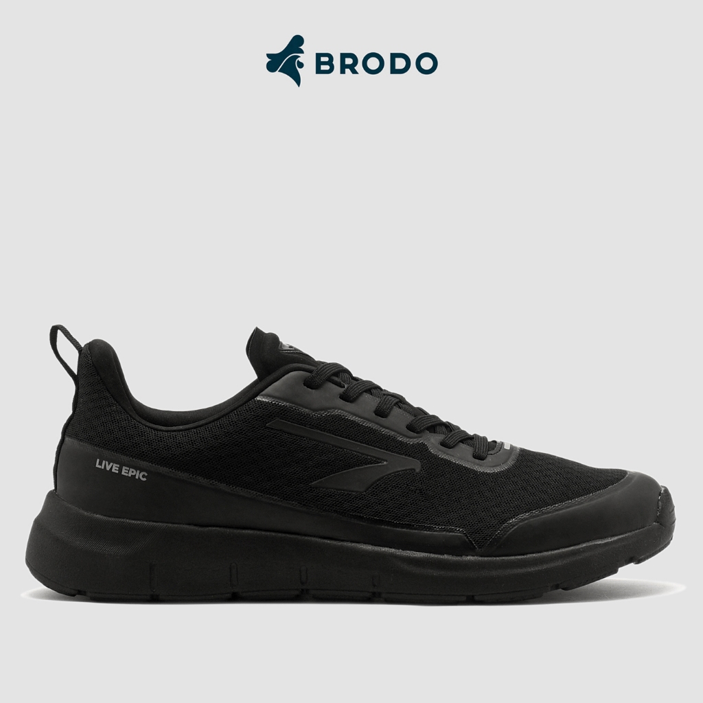 Jual BRODO - Sneakers Active Force Full Black | Shopee Indonesia