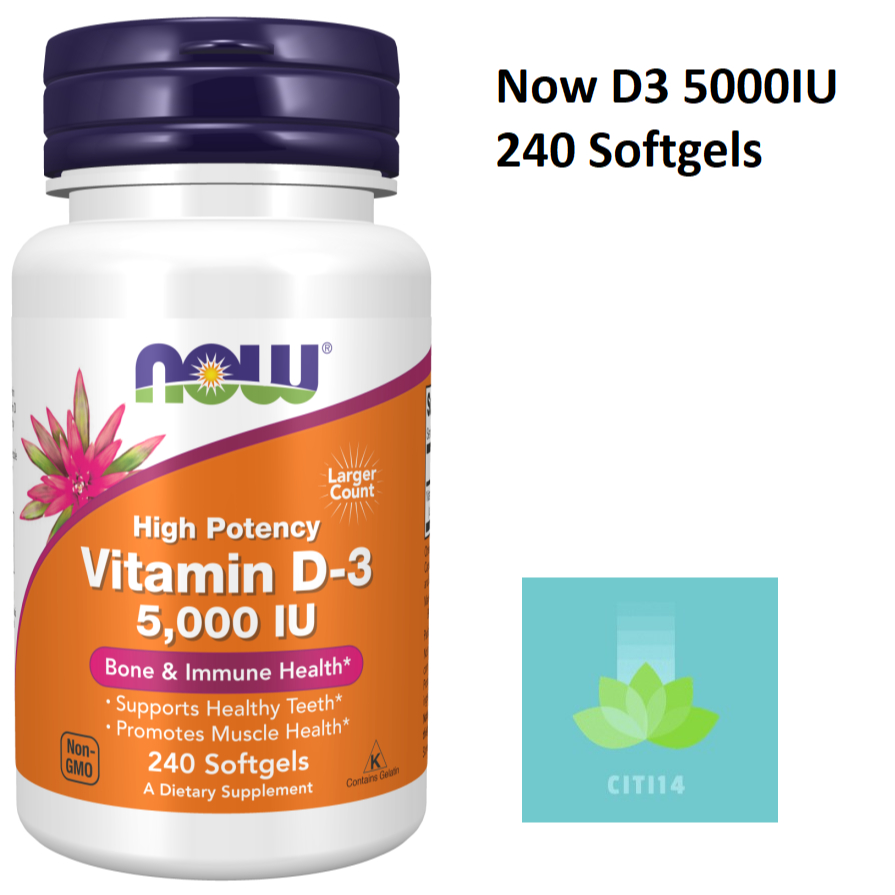 Jual Now D3 5000 IU 240 Gells Vitamin D3 5000IU | Shopee Indonesia