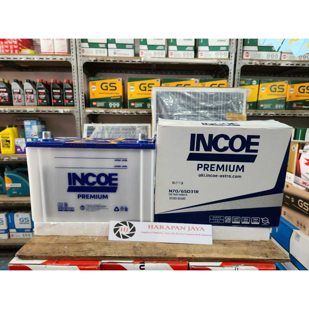Jual AKI MOBIL INCOE PREMIUM 65D31R / N70 (70AH) BASAH | Shopee Indonesia