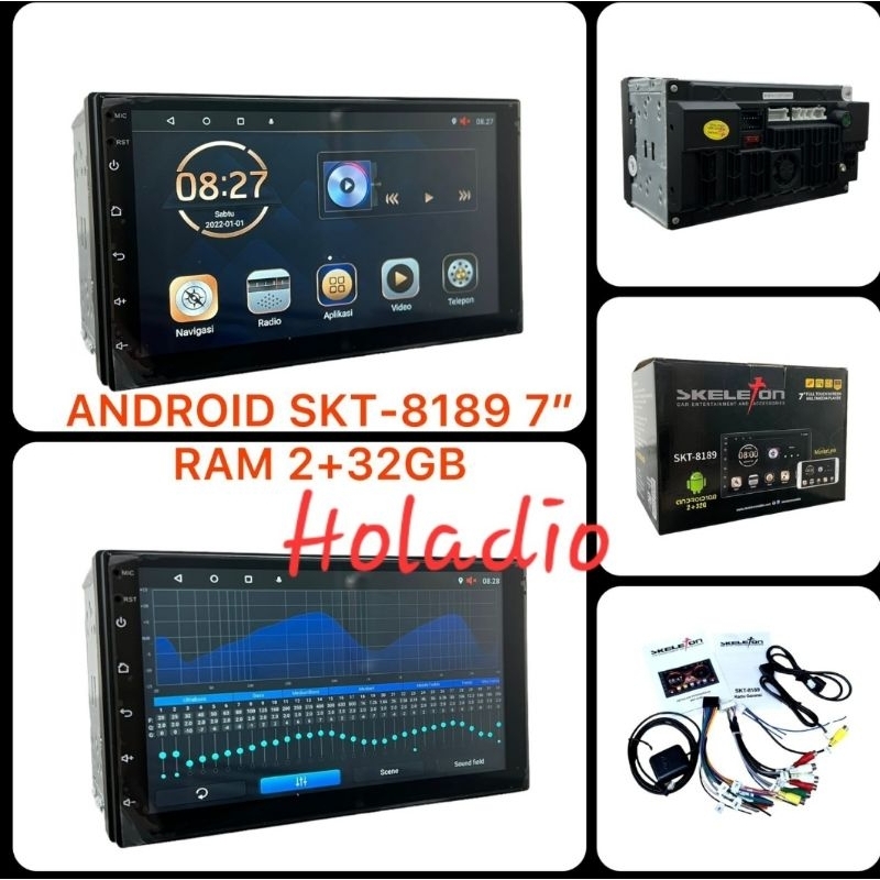 Jual HEAD UNIT ANDROID SKELETON SKT-8189 7" RAM 2+32GB ( TERIMA PASANG ) | Shopee Indonesia