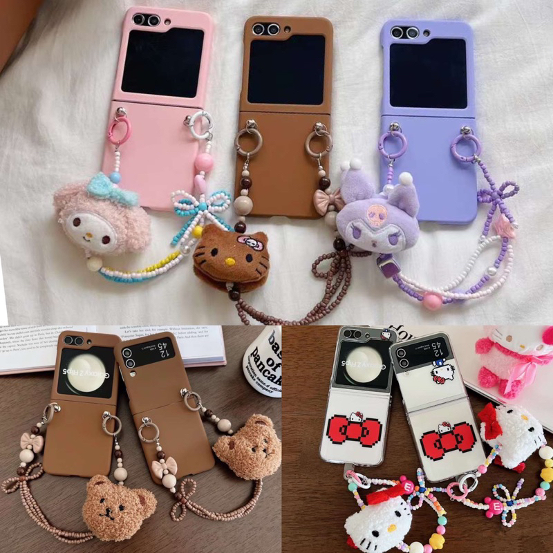 Jual OPPO FIND N3 FLIP N2 FLIP SAMSUNG Z FLIP 6 5 4 3 CUTE CHAIN BEAR ...