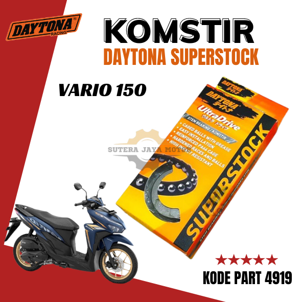 Jual KOMSTIR DAYTONA RACING VARIO 150 ORIGINAL SUPERSTOCK 4919 | Shopee ...