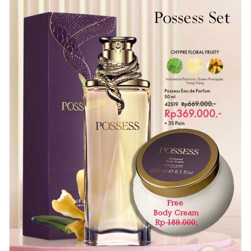 Jual PARFUM POSSESS Edp & BODY CREAM (FREE) | Shopee Indonesia
