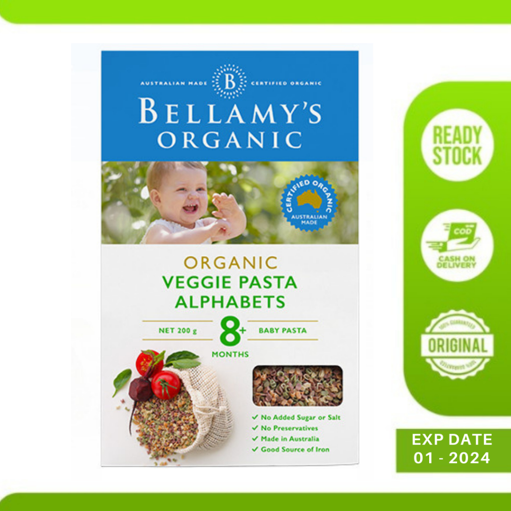 Jual Pasta Bayi Bellamys Organic Veggie Pasta Alphabets 200g | Shopee ...