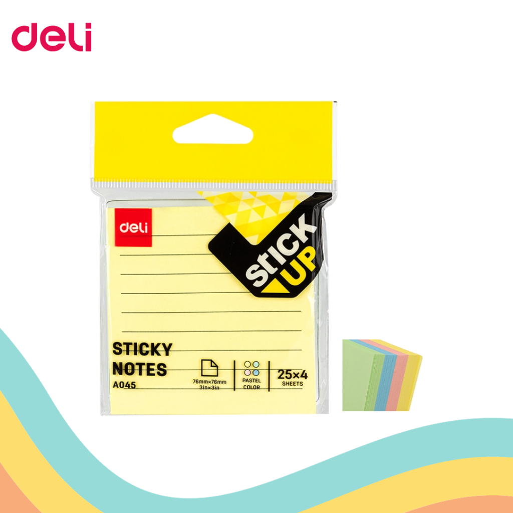 Jual STICK NOTE DELI A-045 (1 PCS) | Shopee Indonesia
