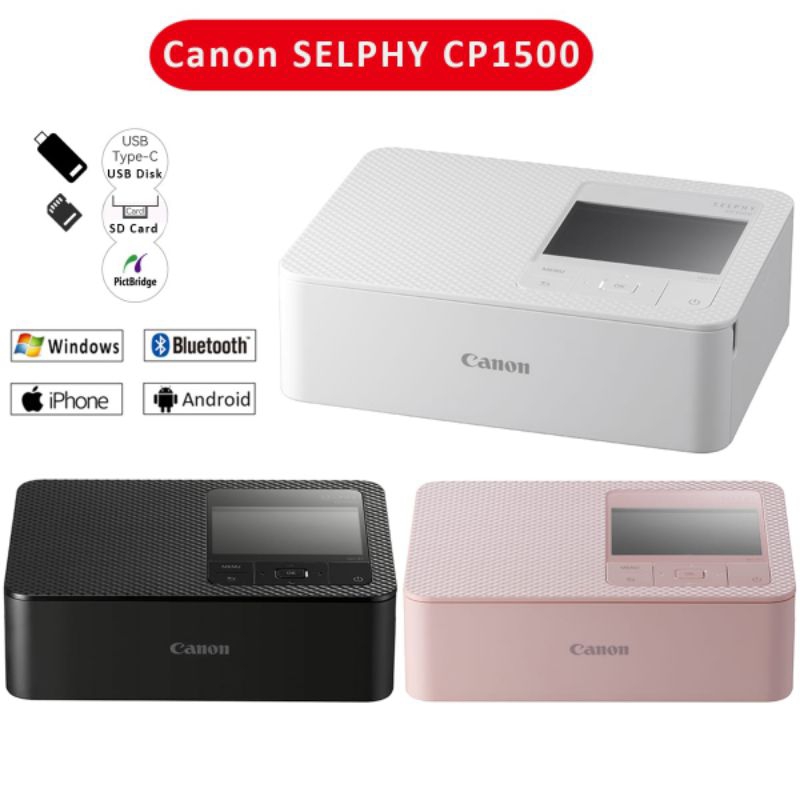 Jual Canon Selphy CP1500 Wireless Portable WiFi Compact Photo Printer ...