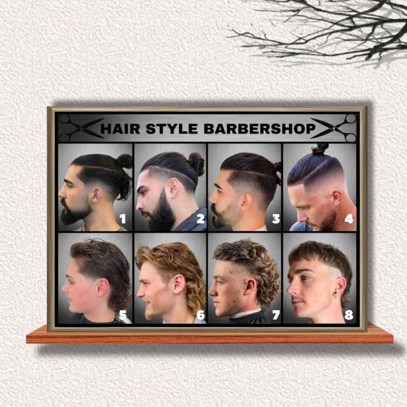 Jual Poster Model Potong Rambut Poster Barbershop Poster Pangkas Rambut ...