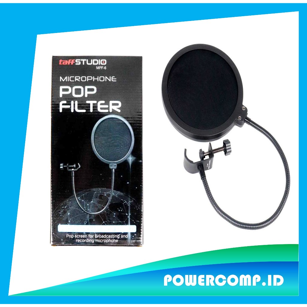 Jual TaffSTUDIO BOP-MPF-6 Alat filter? Alat Penyaring Suara Pop Shield ...
