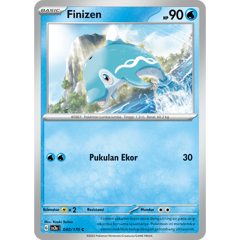 Jual POKEMON TCG INDONESIA FINIZEN SV3S 040/170 | Shopee Indonesia