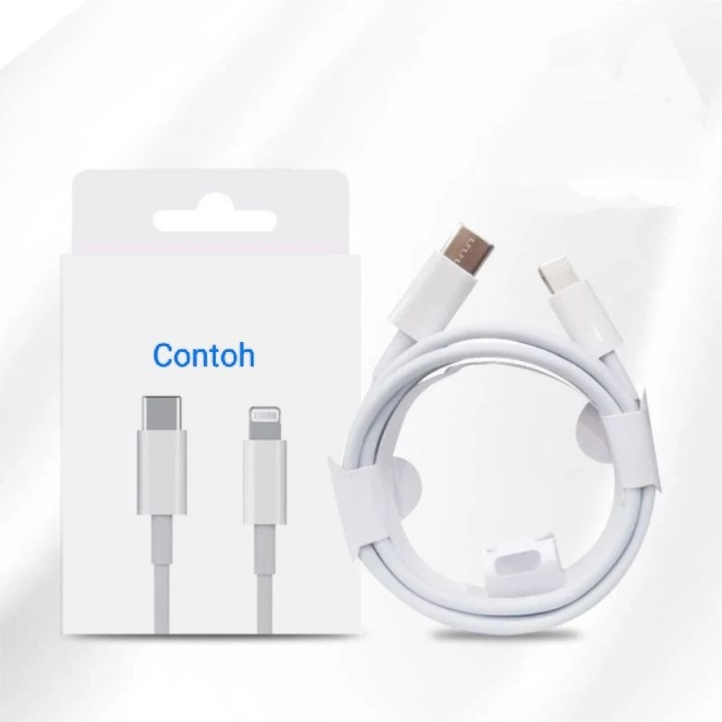 Jual Kabel data Lightning ip 1m/ USB to Lighting / Type C to Lighting ...