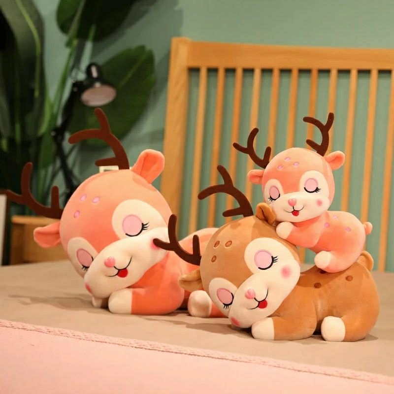 Jual Boneka Rusa Cantik Cute Sleeping Deer Lucu | Shopee Indonesia
