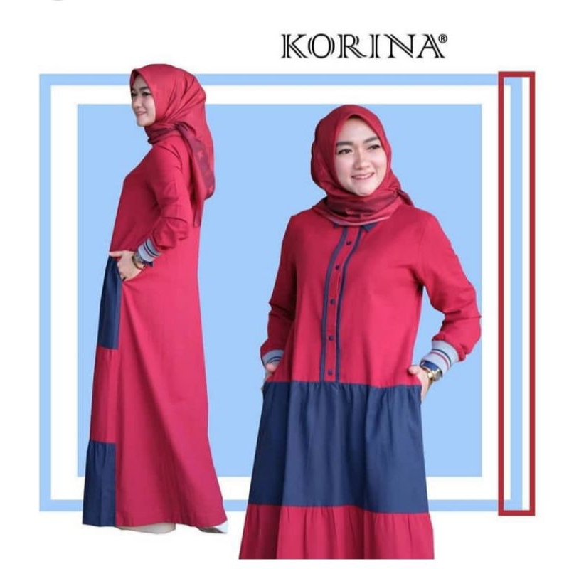 Jual gamis KORINA (PL) like new | Shopee Indonesia