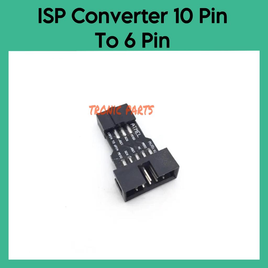 Jual ISP Converter 10 Pin To 6 Pin USBASP AVRISP Adapter 10P to 6P ...