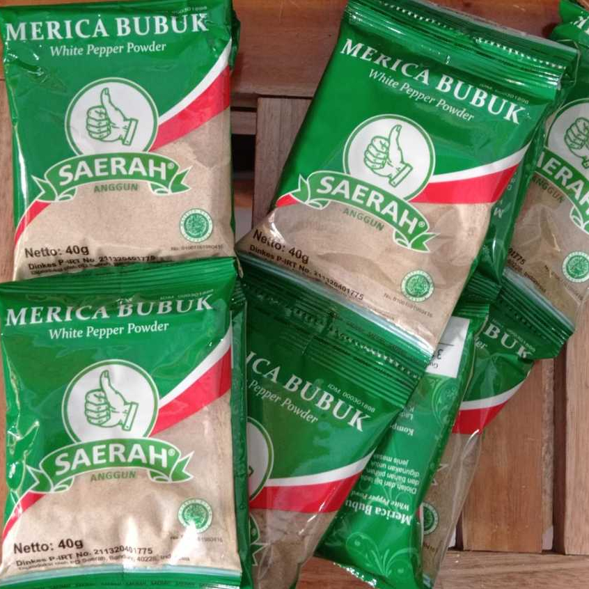 Jual SAERAH MERICA BUBUK 40 GR WHITE PEPPER POWDER LADA PUTIH ANGGUN ...