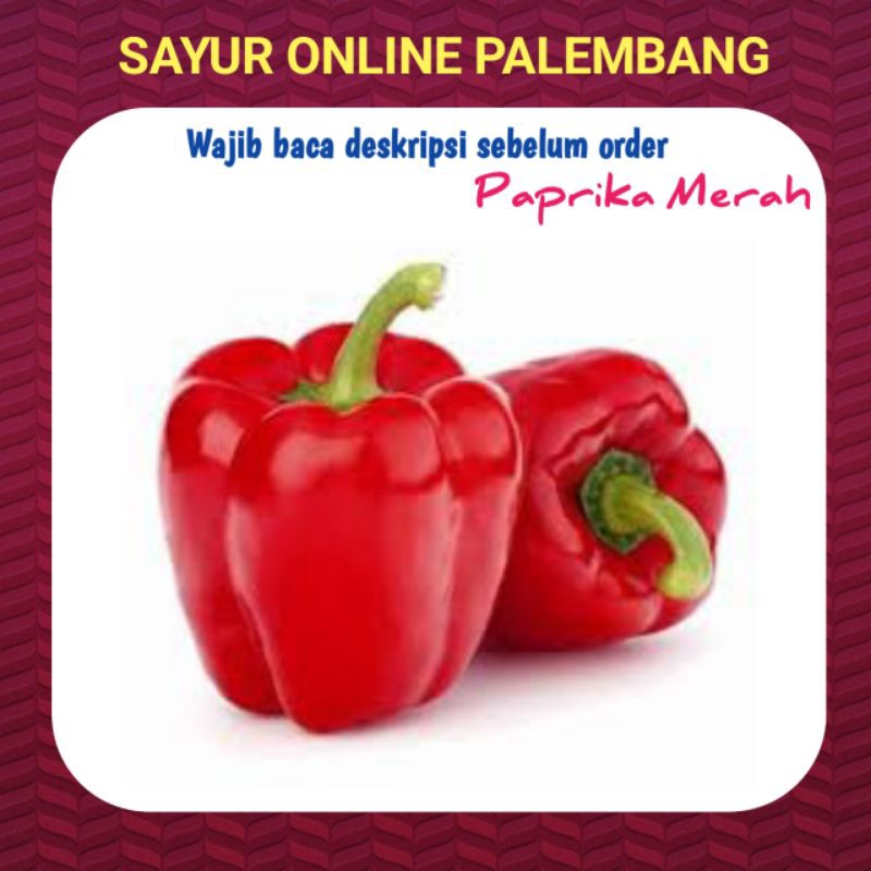Jual Paprika Merah Segar Per Buah - Toko Sayuran Pasar Segar Online ...