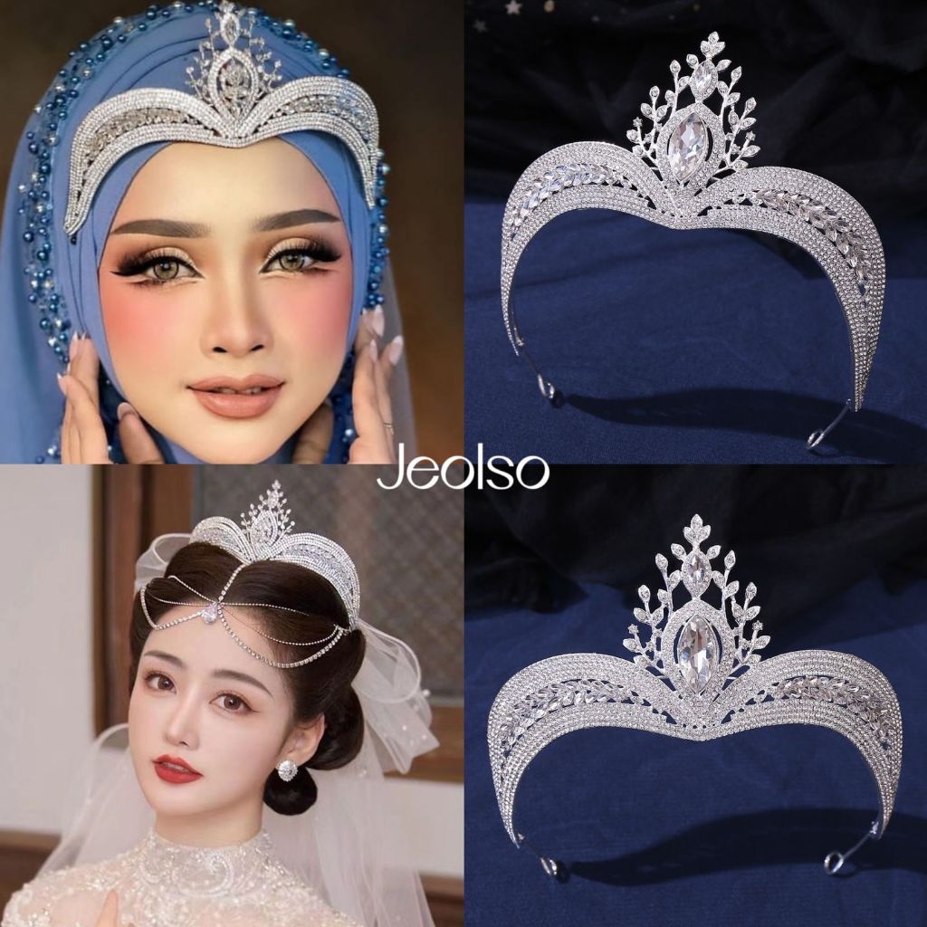 Jual Mahkota wedding sanggul ala keraton di lengkapi batu permata ...