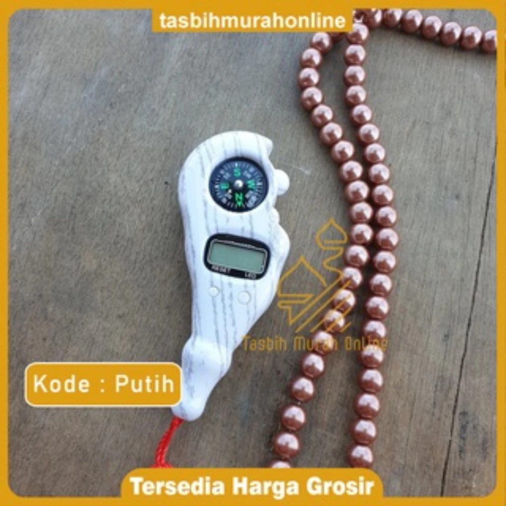 Jual Tasbih Digital Kayu LED + kompas/ Tasbih kayu sultan LED Kompas ...