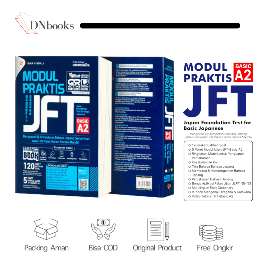 Jual BUKU BAHASA JEPANG MODUL PRAKTIS JFT BASIC A2 | Shopee Indonesia