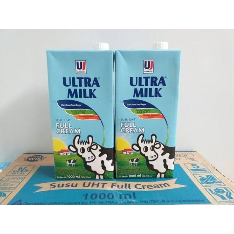 Jual Susu Ultra Milk Full Cream 1 Liter | Shopee Indonesia