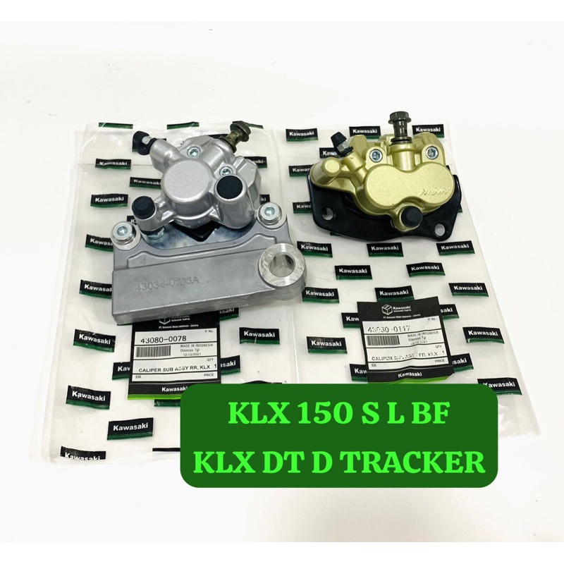 Jual KALIPER CAKRAM PALA BABI DEPAN BELAKANG KLX 150 S L BF DT D TRACKER TREKER KAWASAKI ORI ...