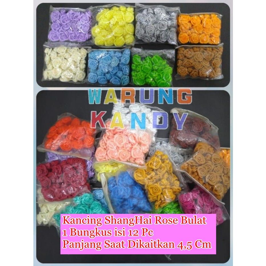 Jual Kancing ShangHai Rose Bulat ( 1 ) | Shopee Indonesia