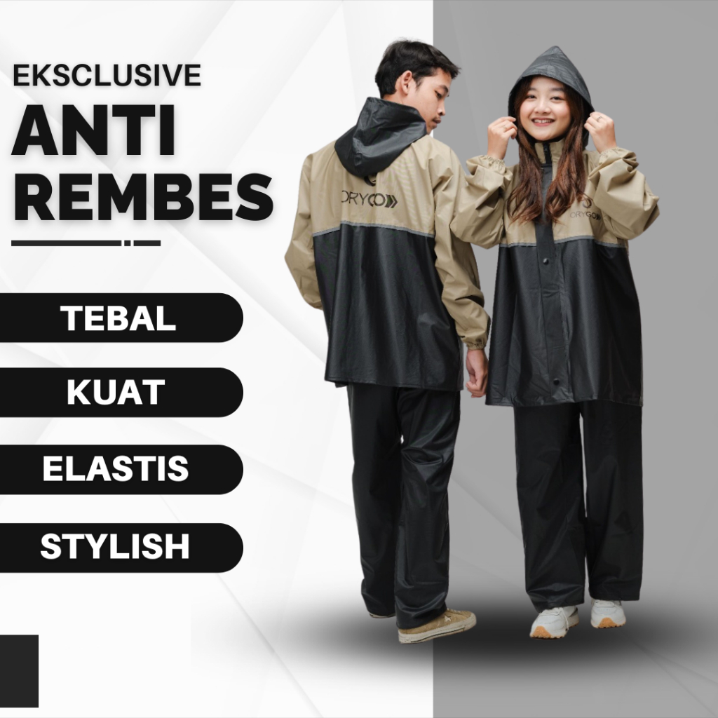 Jual ORYGO Jas Hujan Pria Wanita Dewasa Setelan Celana Tebal Kuat Keren Lucu Mantel Hujan ...