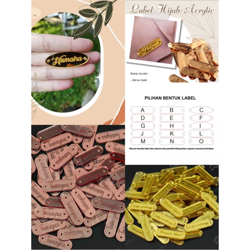 Jual Promo 3.3 Sale Lebel Akrilik promo bisa rikwes nama (minimal pesan ...