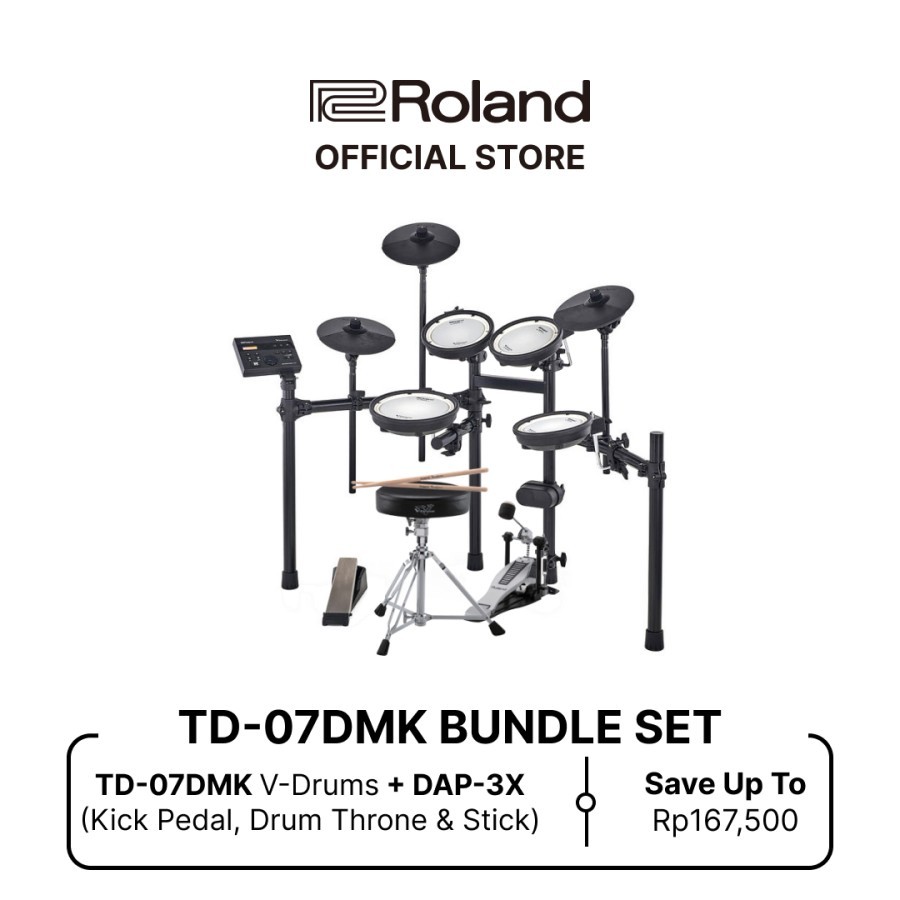Jual Roland TD-07DMK V-Drums Drum Elektrik | Shopee Indonesia