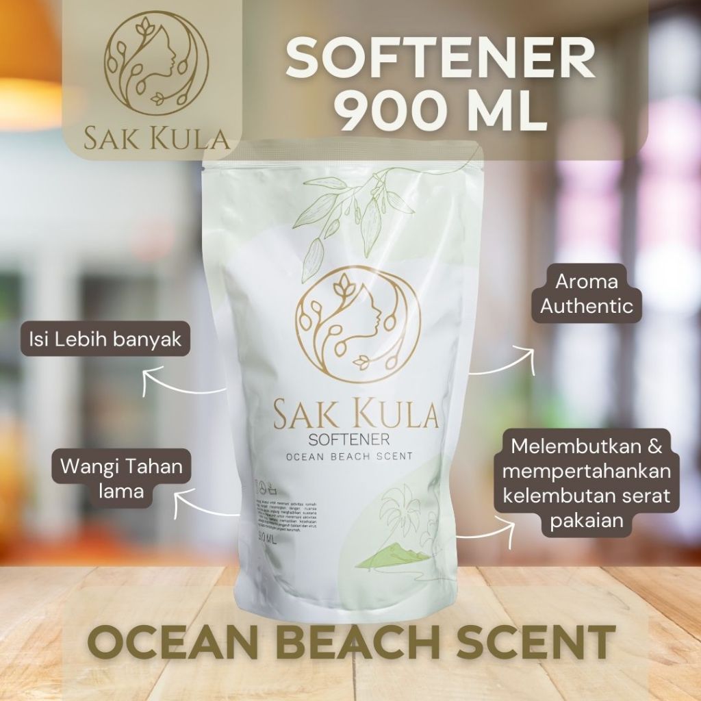 Jual Sak Kula Softener Ocean Beach Scent 900ml | Shopee Indonesia