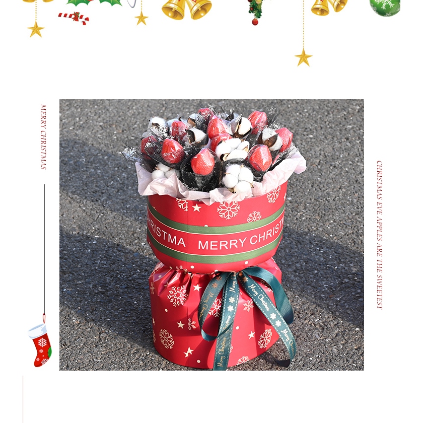 Jual 5 LEMBAR Kertas Buket Edisi Natal ~ Merry Chrismast / Buket Bunga ...