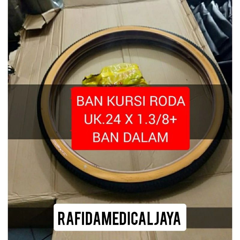 Jual ban kursi roda ukuran 24x.3/8 original+ban dalam | Shopee Indonesia
