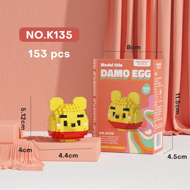 Jual [HARU] Damo Egg Bricks Susunan Balok Building Block Kado Mainan | Shopee Indonesia
