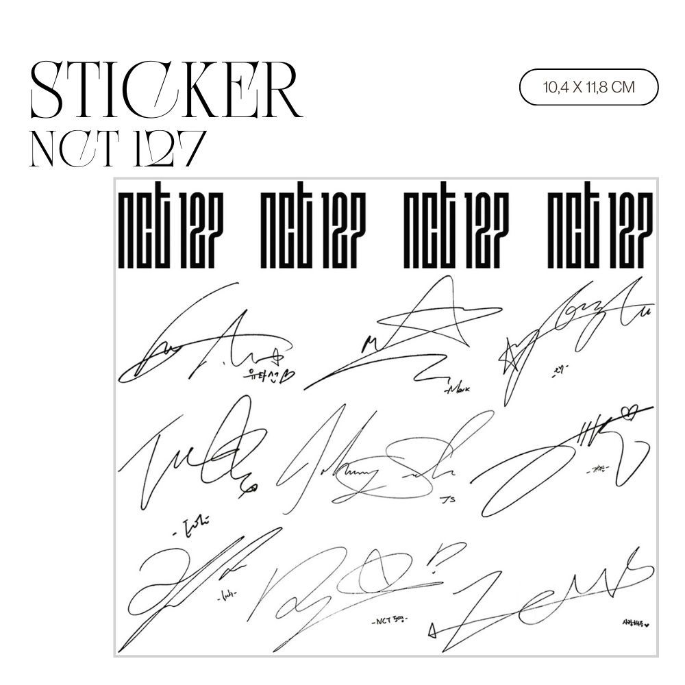 Jual STIKER NCT 127 (1 SET) TANDA TANGAN TTD KPOP IDOL KOREA PREMIUM ...