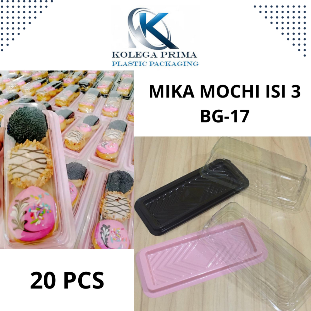 Jual MIKA DONAT MINI ISI 3/ TRAY BOLU GULUNG/ MIKA BG 17/ MIKA MOCHI/ MIKA MURAH ISI 20PCS ...