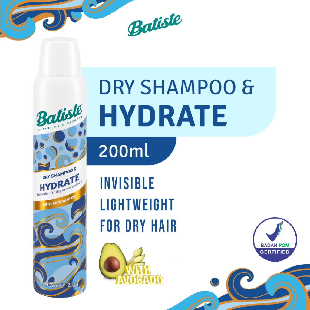 Jual Batiste Benefit Dry Shampoo & Hydrate 200ml | Shopee Indonesia