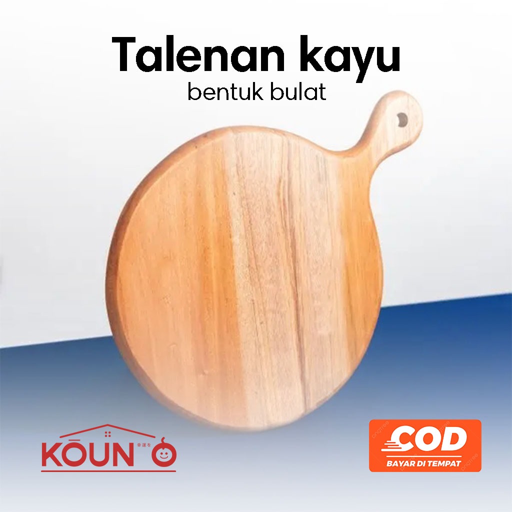 Jual Talenan Model Bulat Atau Pizza Premium Food Grade Talenan Kayu ...