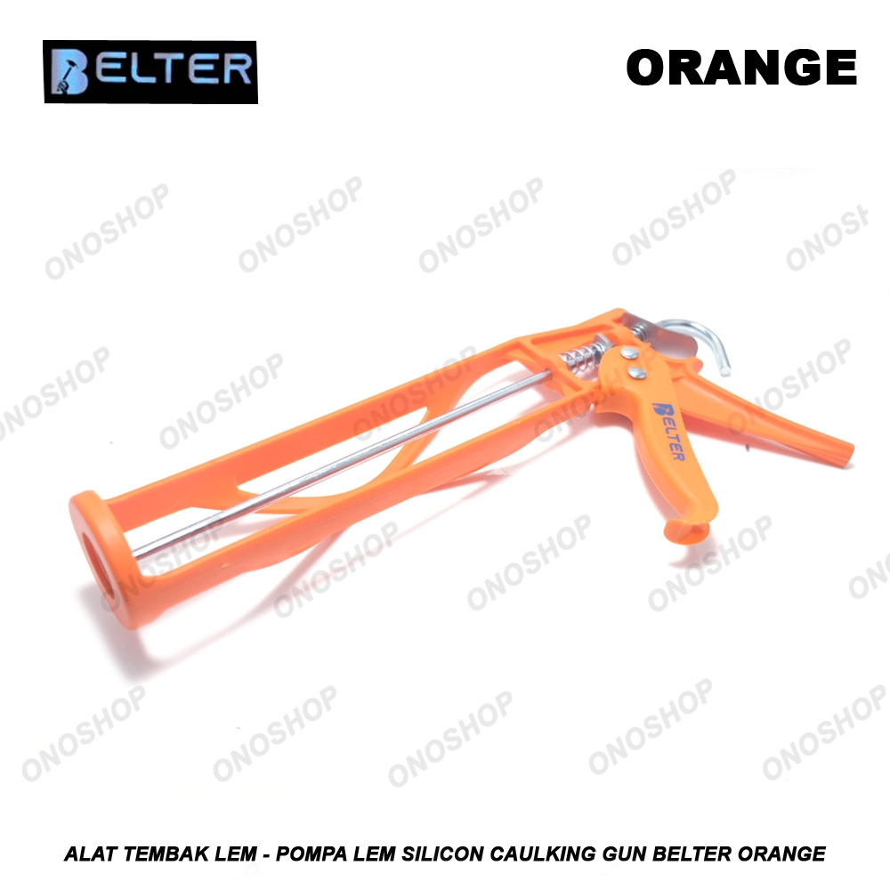 Jual Alat Tembak Lem - Pompa Lem Silicon Caulking Gun Belter Orange ...