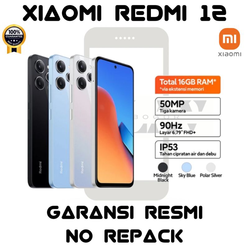 Jual Xiaomi Redmi 12 (128GB & 256GB) - Garansi Resmi | Shopee Indonesia