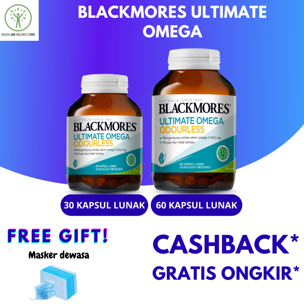 Jual Blackmores Ultimate Omega 150 Tablet Kapsul Minyak Ikan Omega 1500 ...